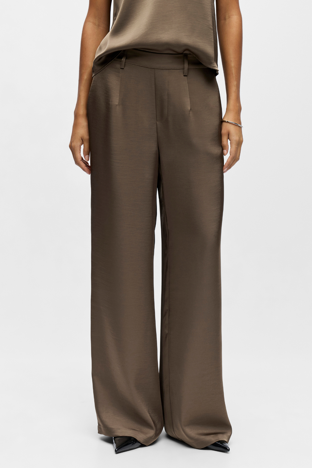Chilli Lisa Pants - Morel | Stilfulde Bukser fra Object