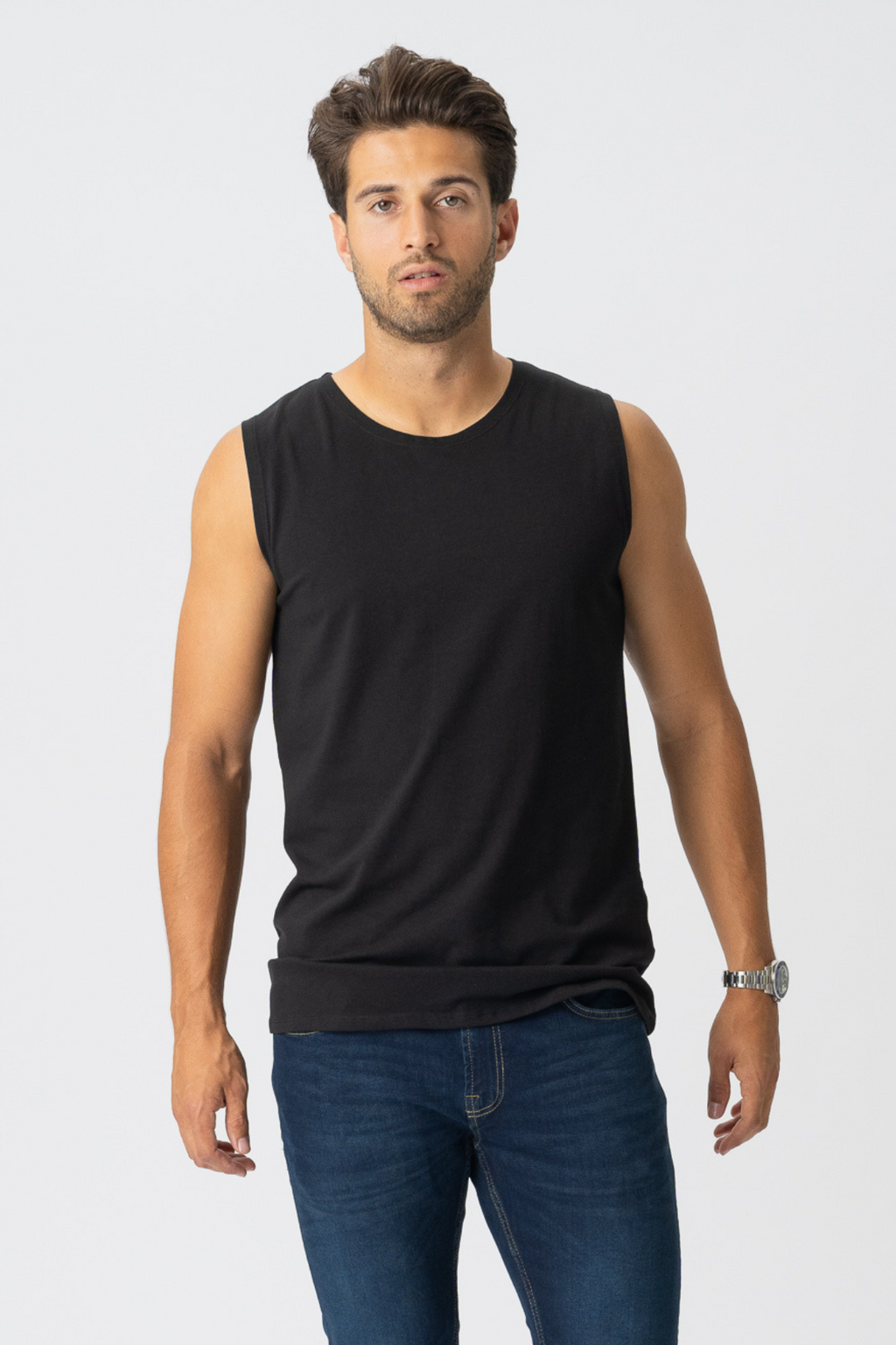 Sleeveless Tee - Sort fra TeeShoppen | TeeShoppen.dk