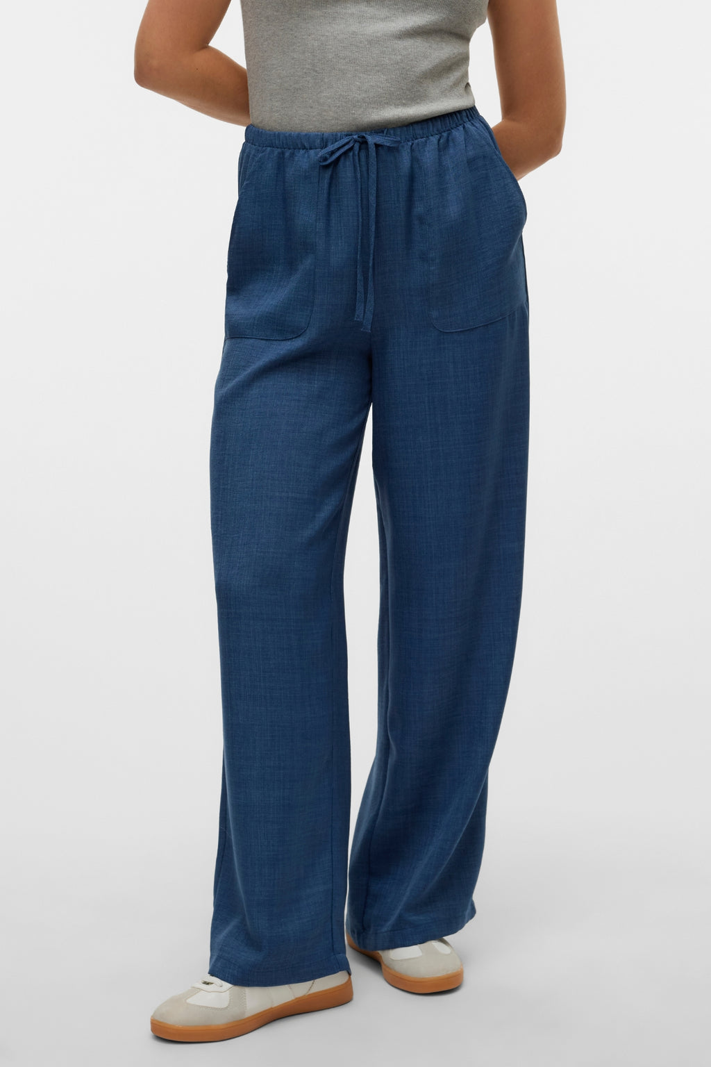 Melaney Loose Pant - Dark Denim Melange | Vero Moda | Teeshoppen