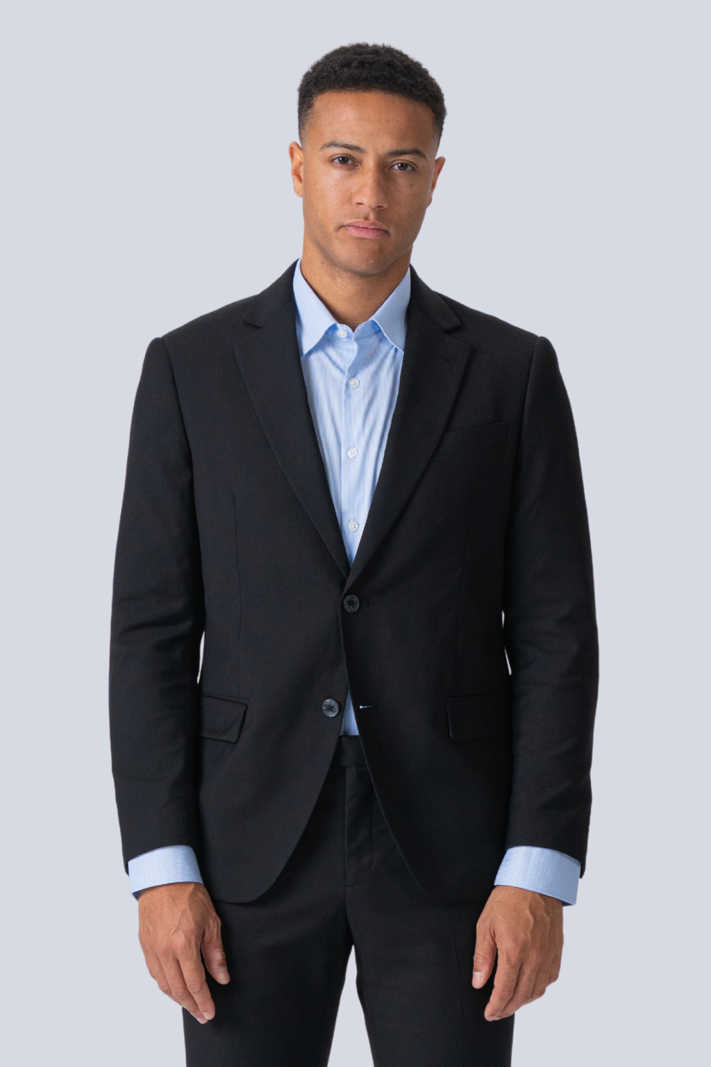 Sort Blazer til Mænd | Premium Enkeltradet Pasform | TeeShoppen